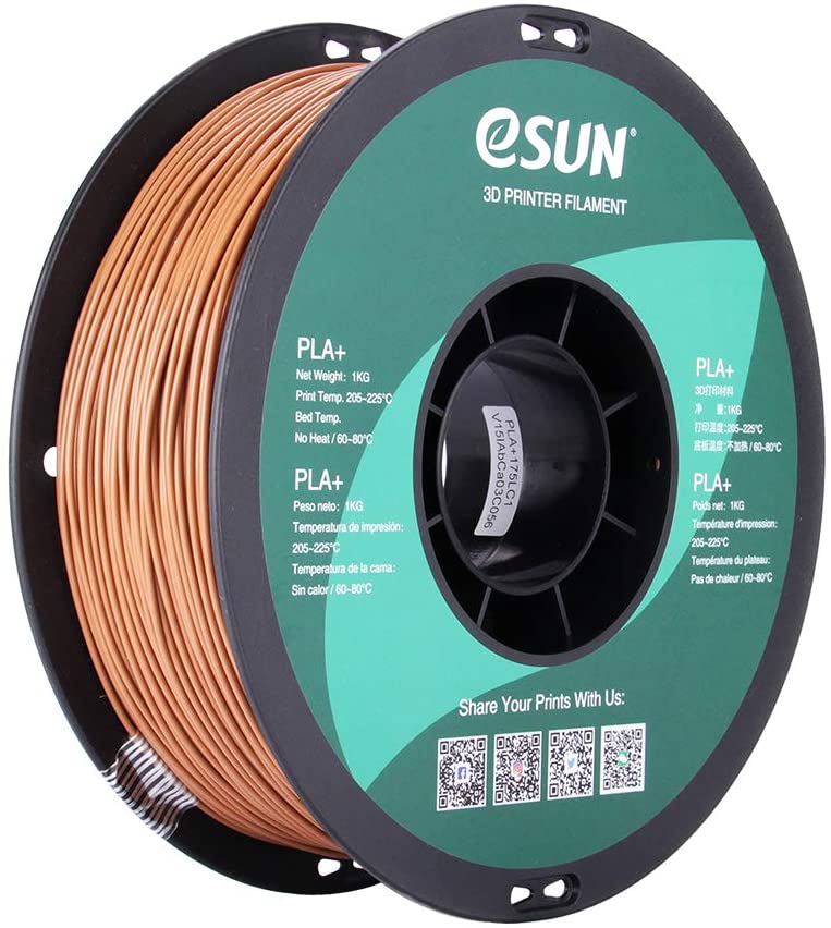 ESUN PLA + FILAMENT (LIGHT BROWN) 1.75